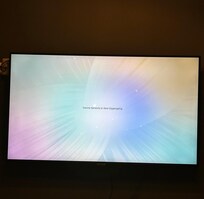 Dette bilde kom ofte på tv skjermen.