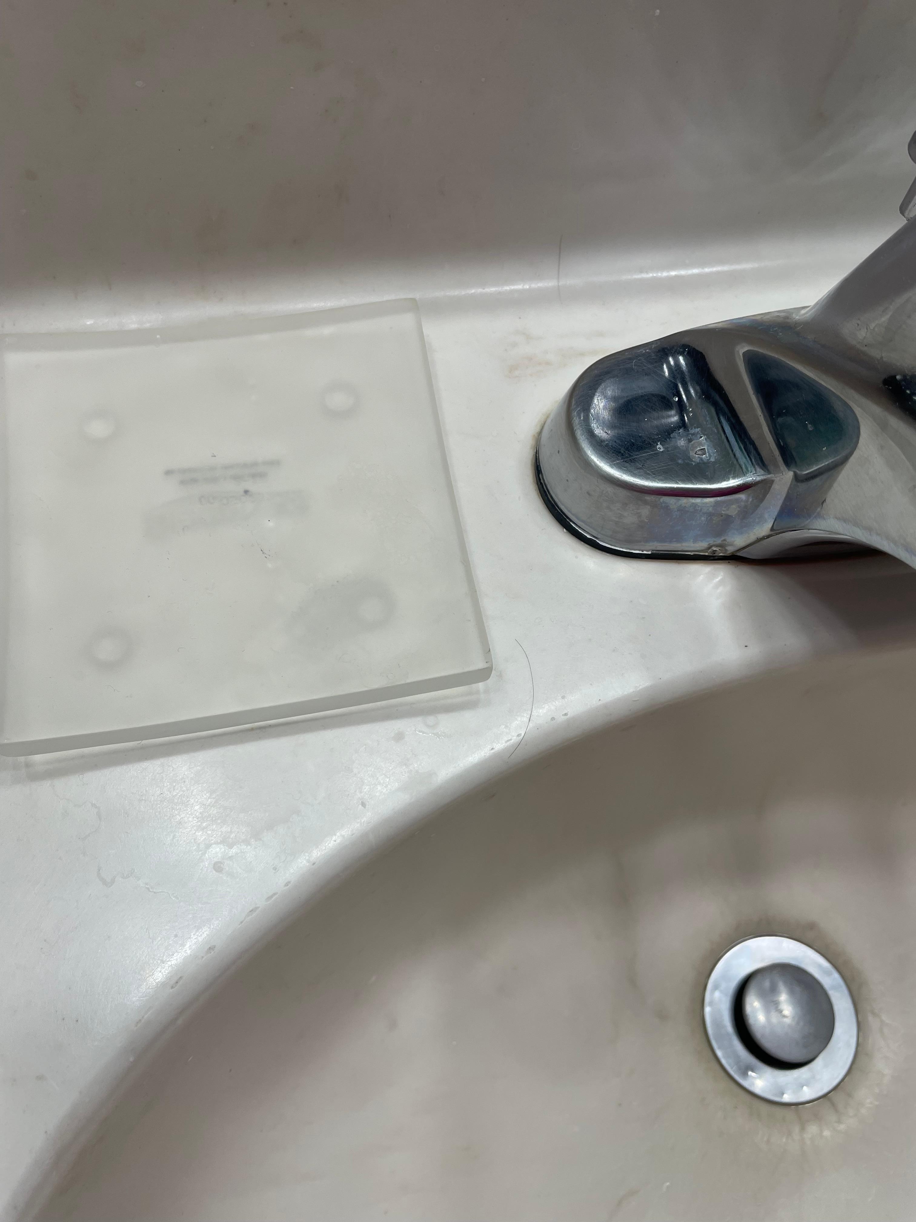 Soap dish not cleaned 