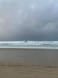 Local beach - 2 mins walk away