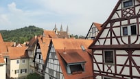 Blick aus 203 auf Altstadt und St. Peter