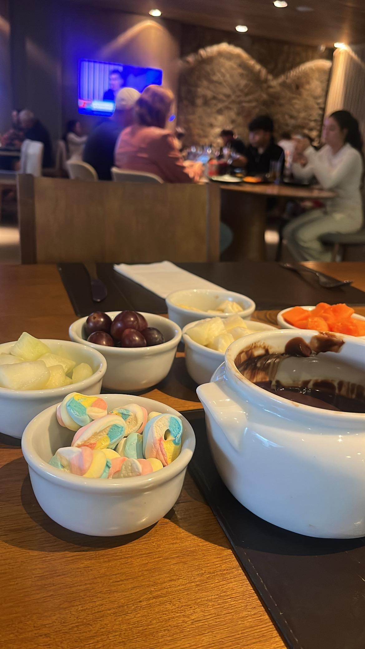 Fondue de chocolate de sobremesa 