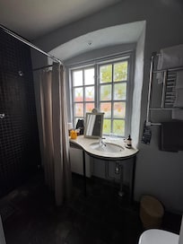 Badrummet hade en härlig atmosfär