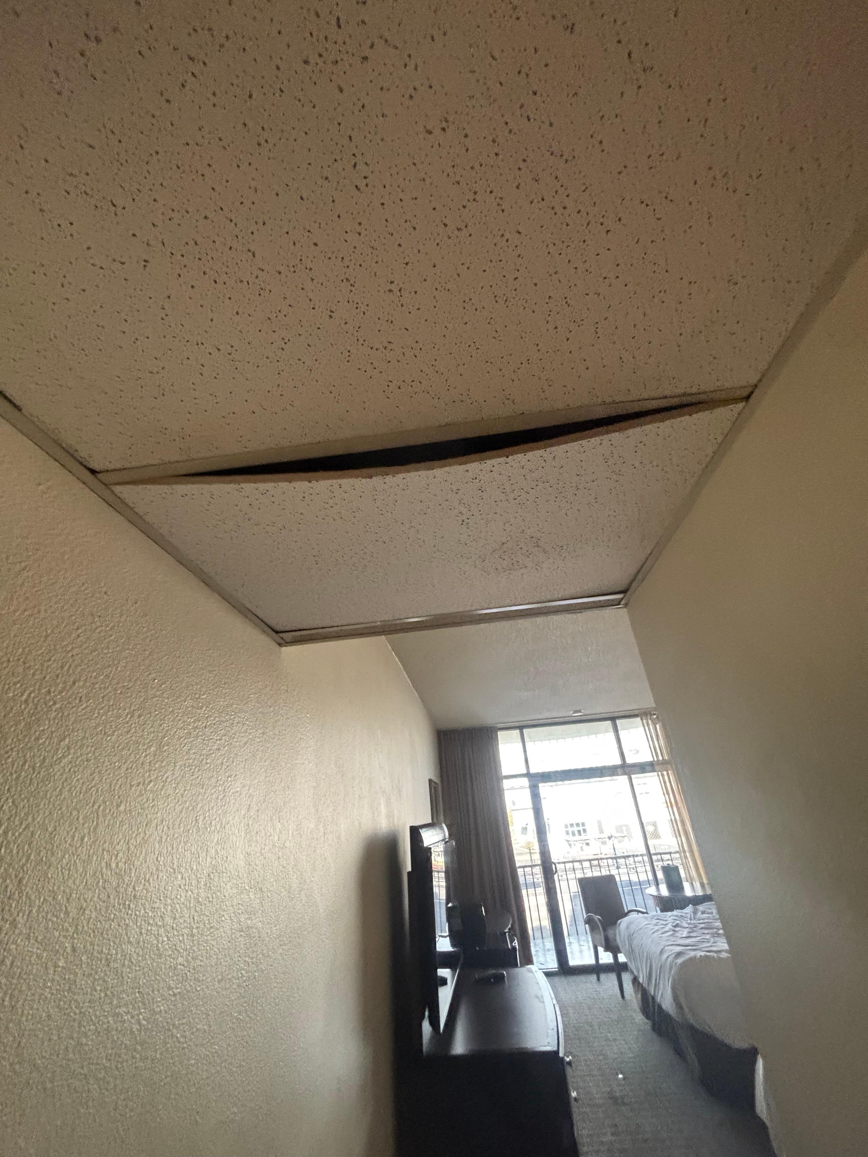 Ceiling coming apart