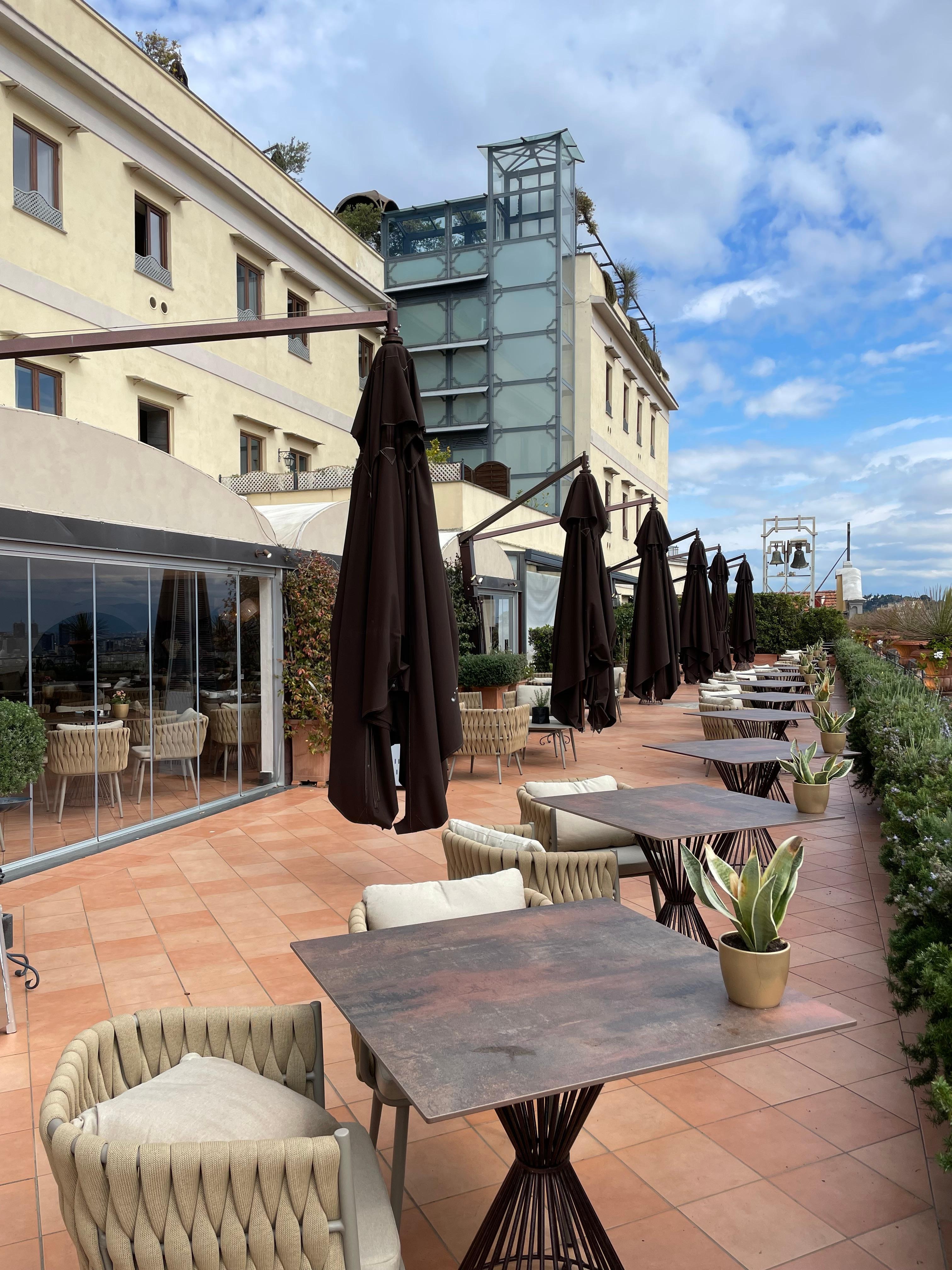 Den fantastiska Terassen med utsikt över Neapel.