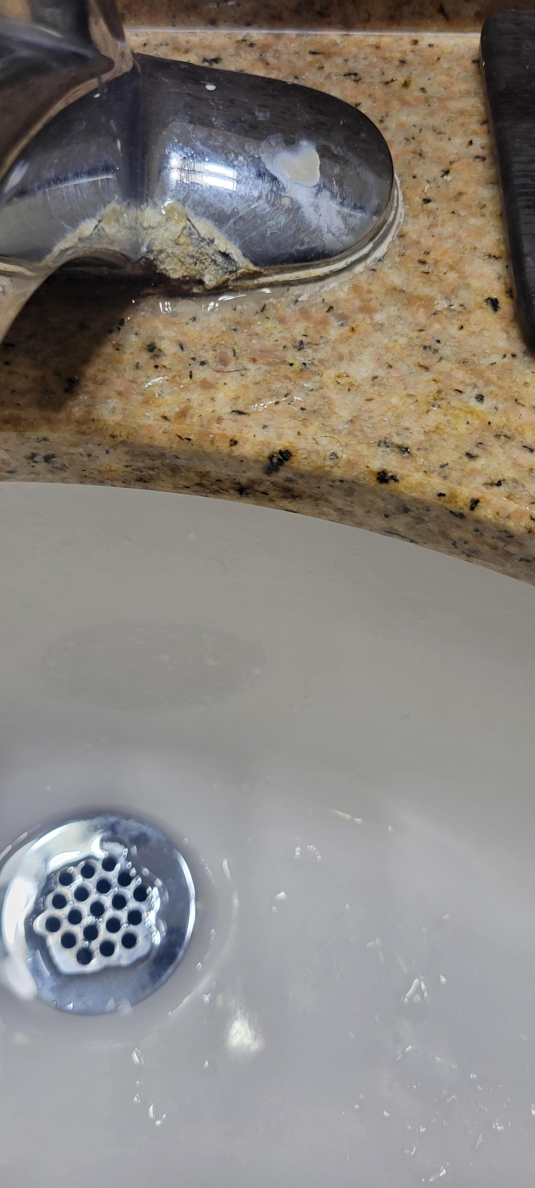 Corroded sink