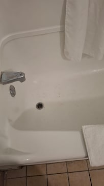 Not clean, I wouldn't post a picture of the toilet....you get the picture