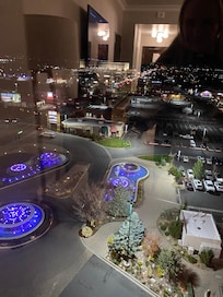 the view from the room , very nice at night