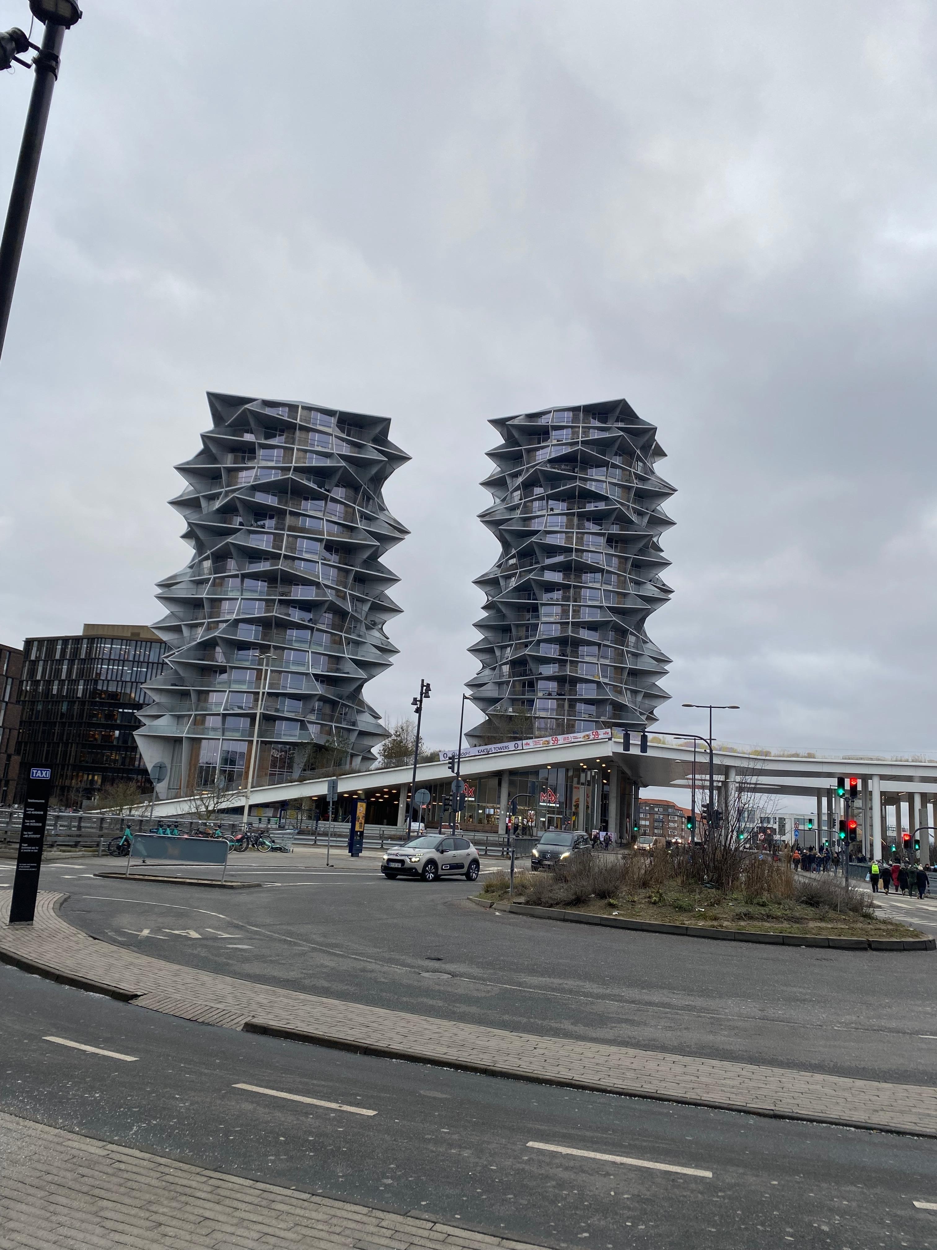 Très beaux bâtiments proche du mall de Copenhague 