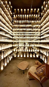 Sala de cristais do spa