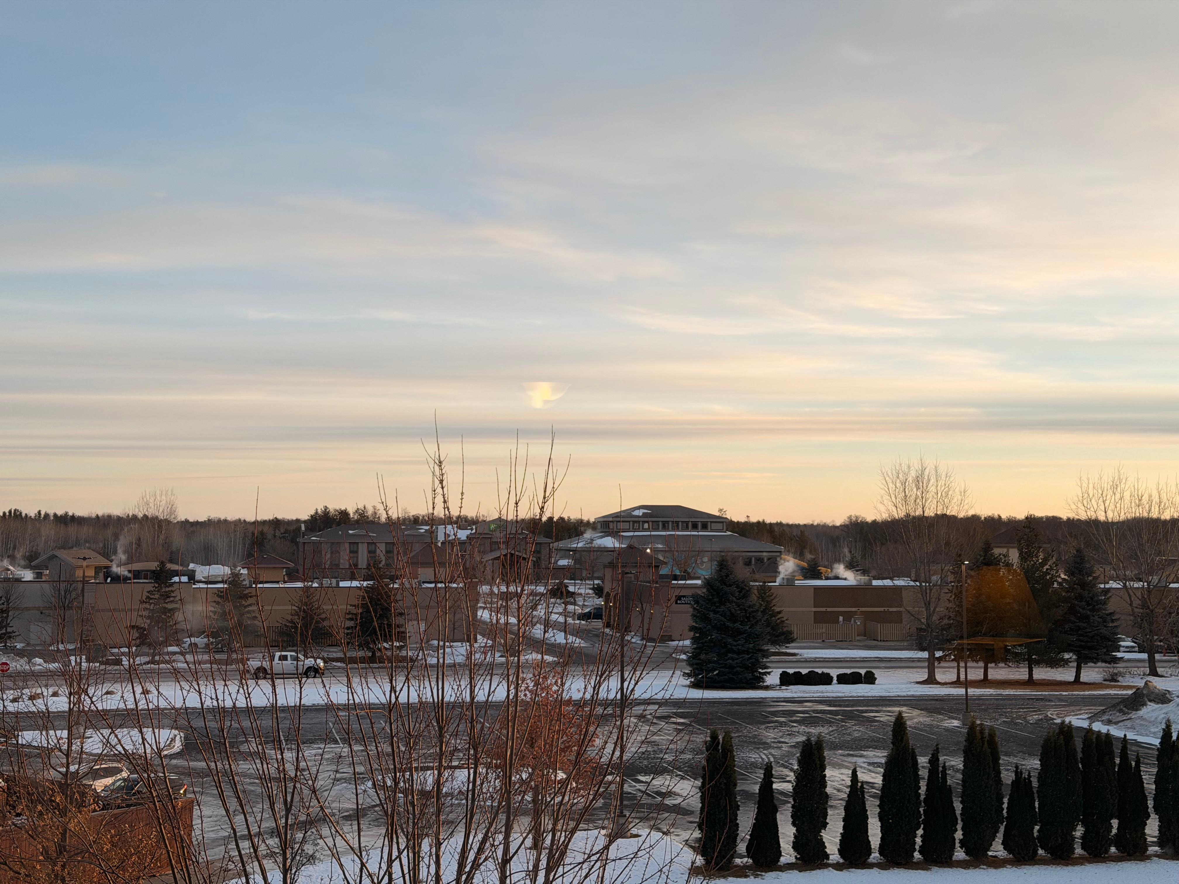 View from suite 413 early Friday morning