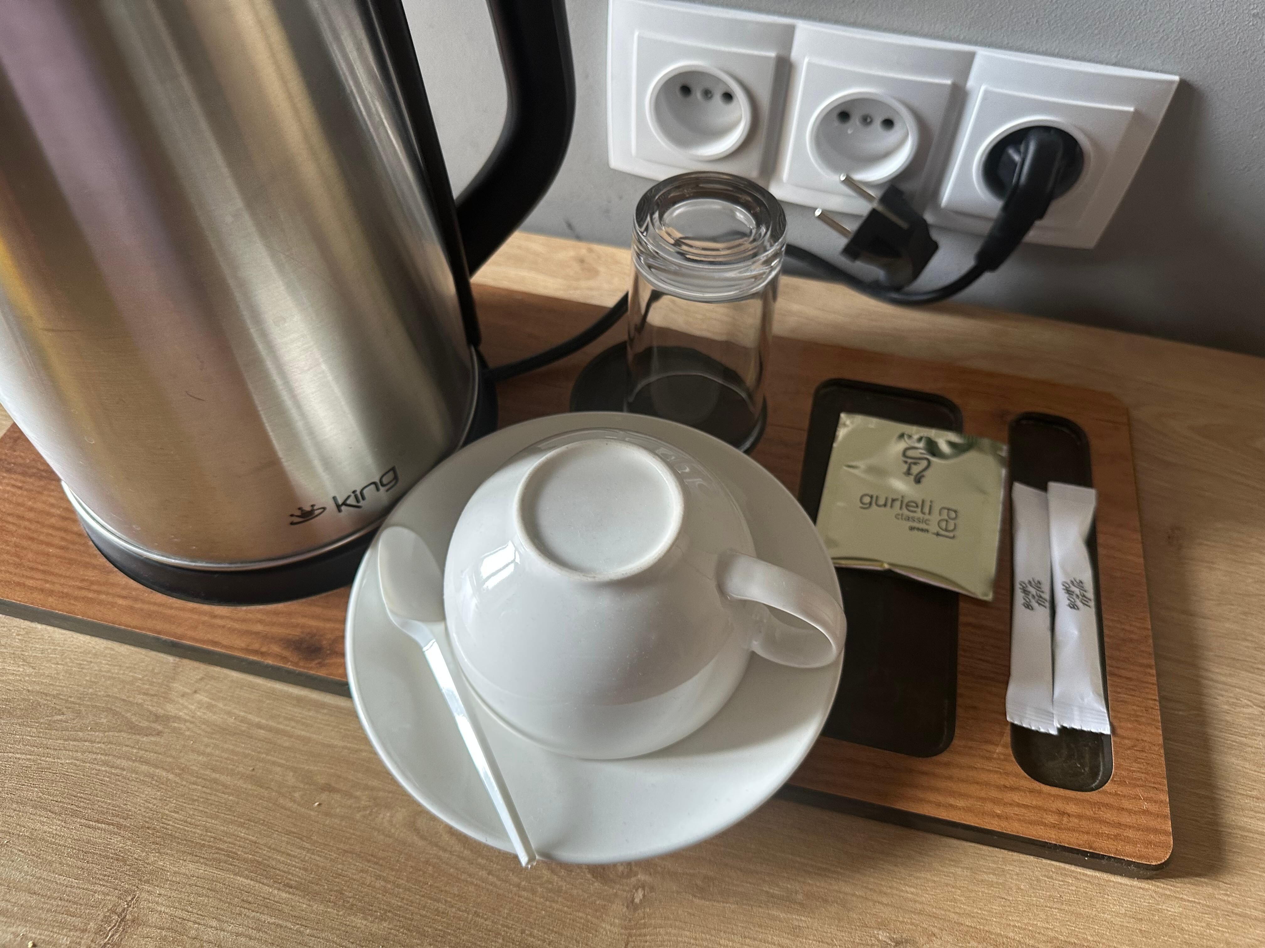 One tea bag only.  That’s all you get Oliver Twist 