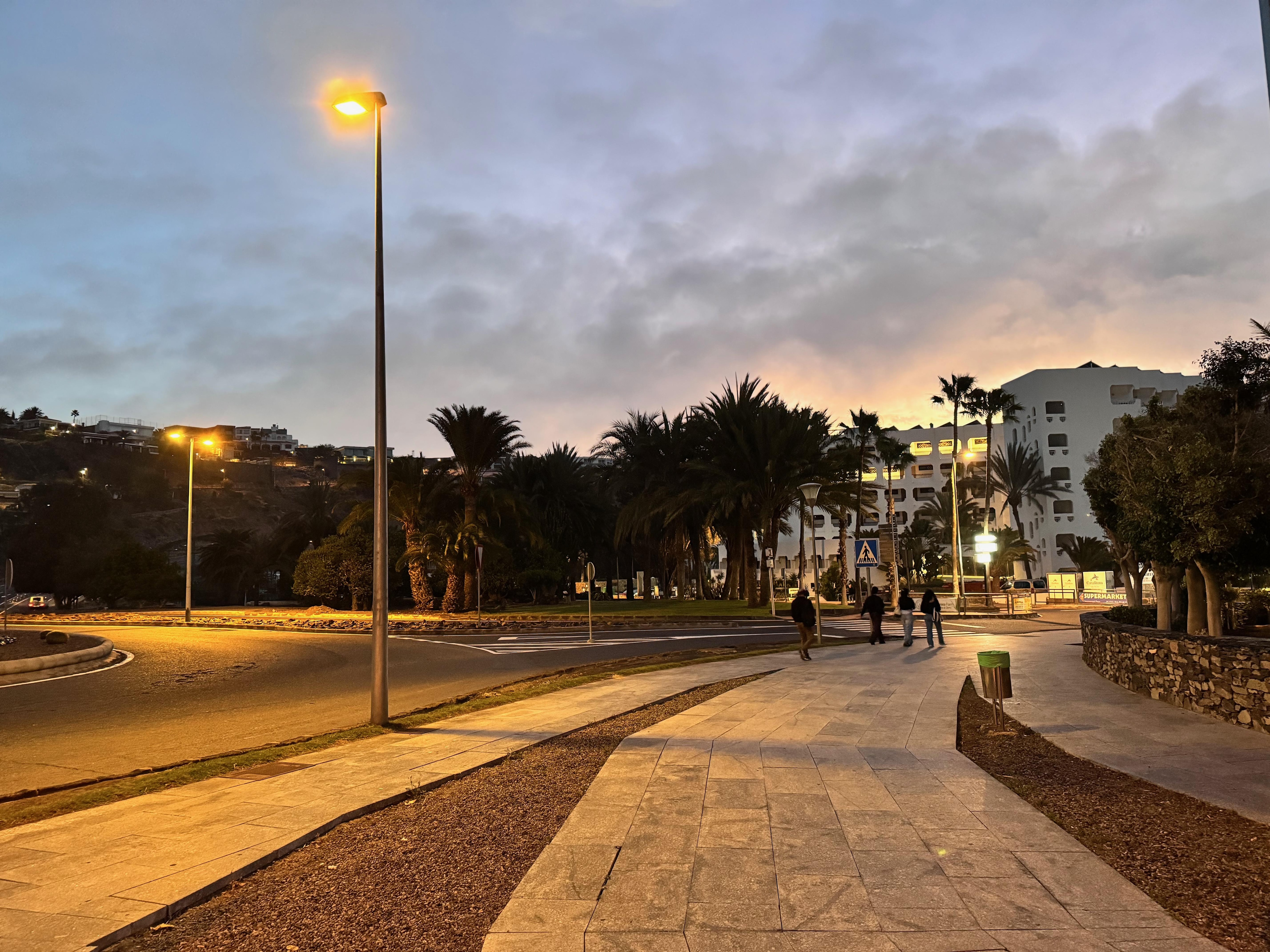 Morgenstimmung ausserhalb Hotel