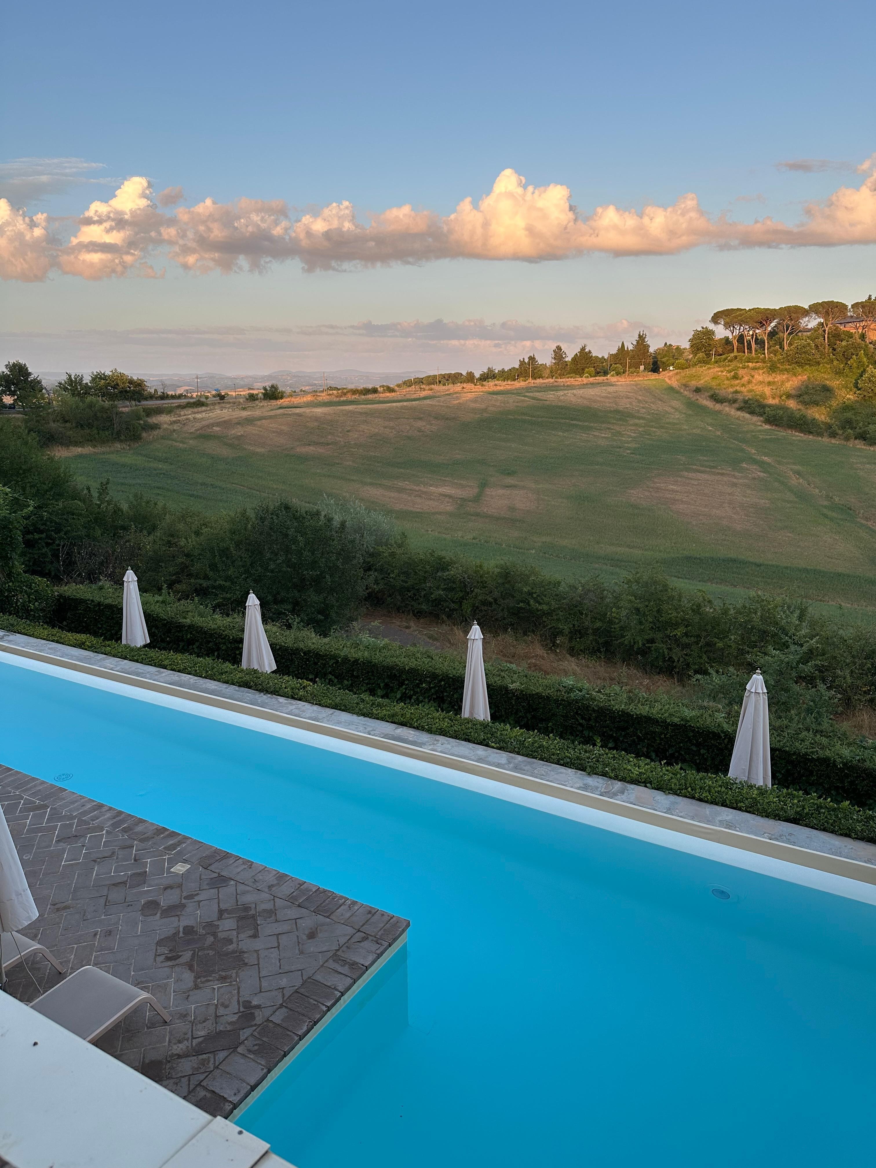 The pool from above 