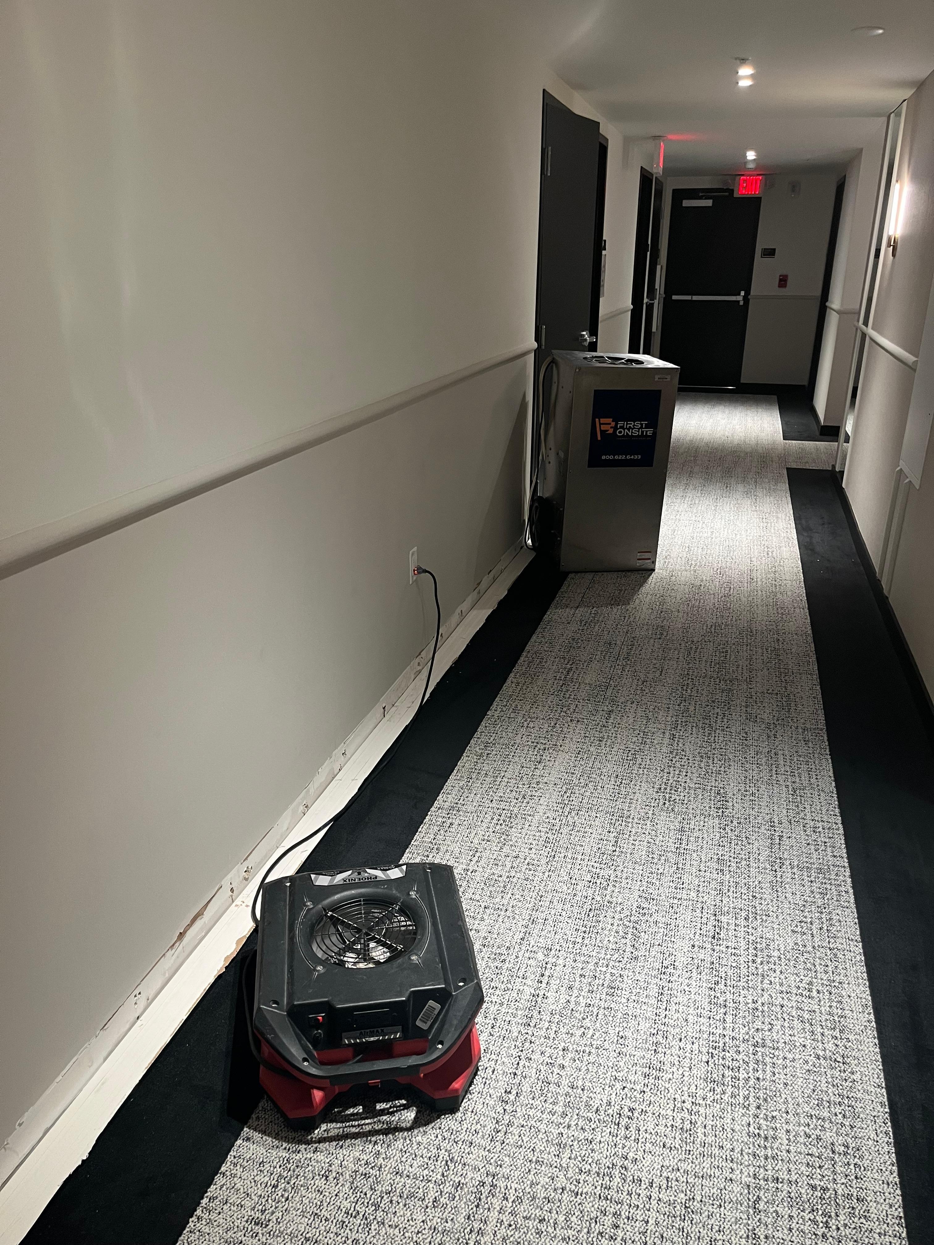 Loud machine in the hallway 