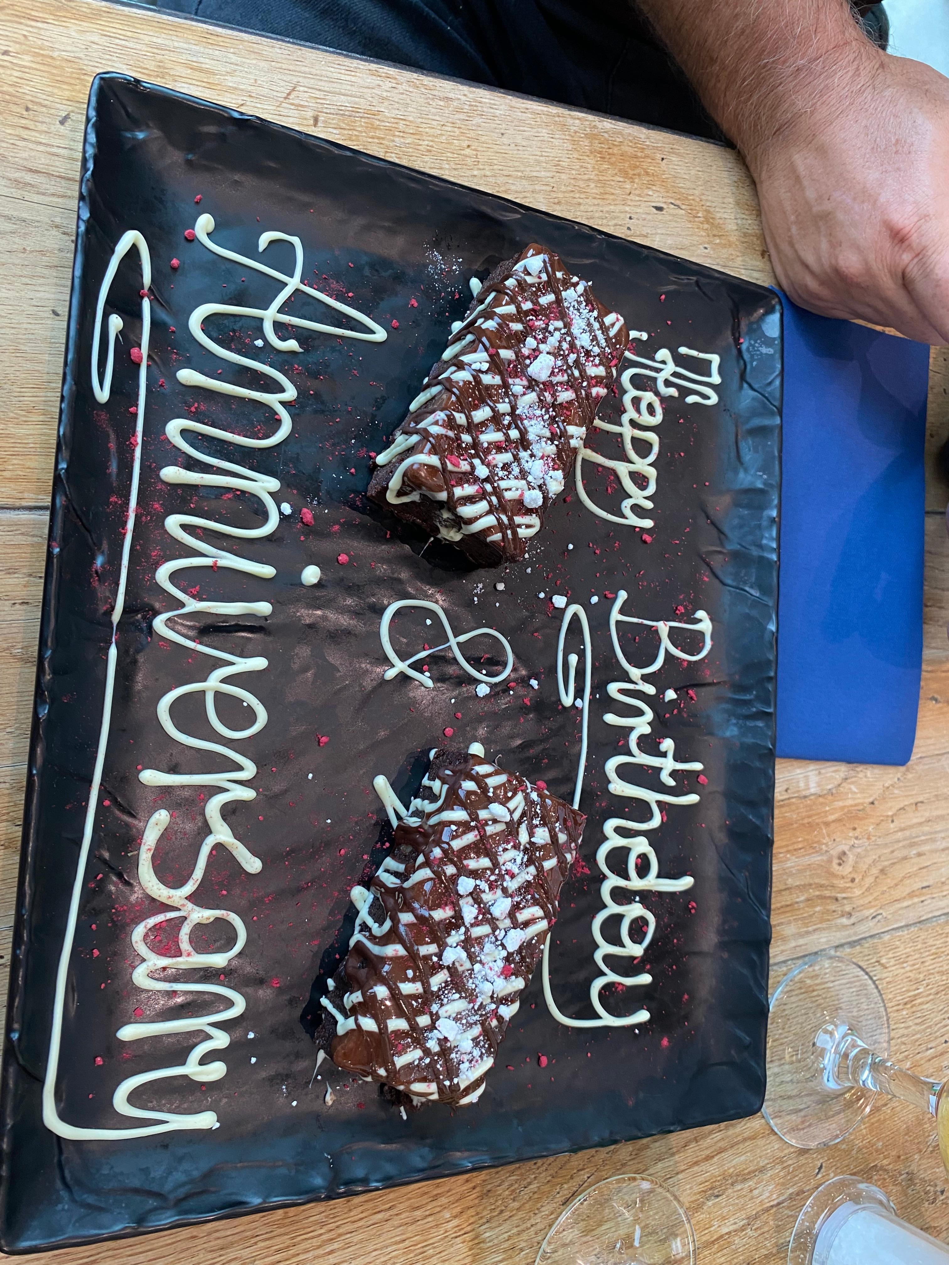 Free dessert from restaurant in hotel 