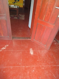 Eingang zum Bungalow