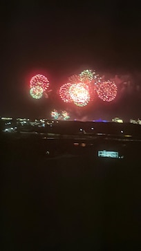 Vista da janela do quarto para o Magic Kingdom