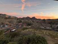 View from the motel patio.