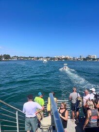 Water taxi, cruising was great