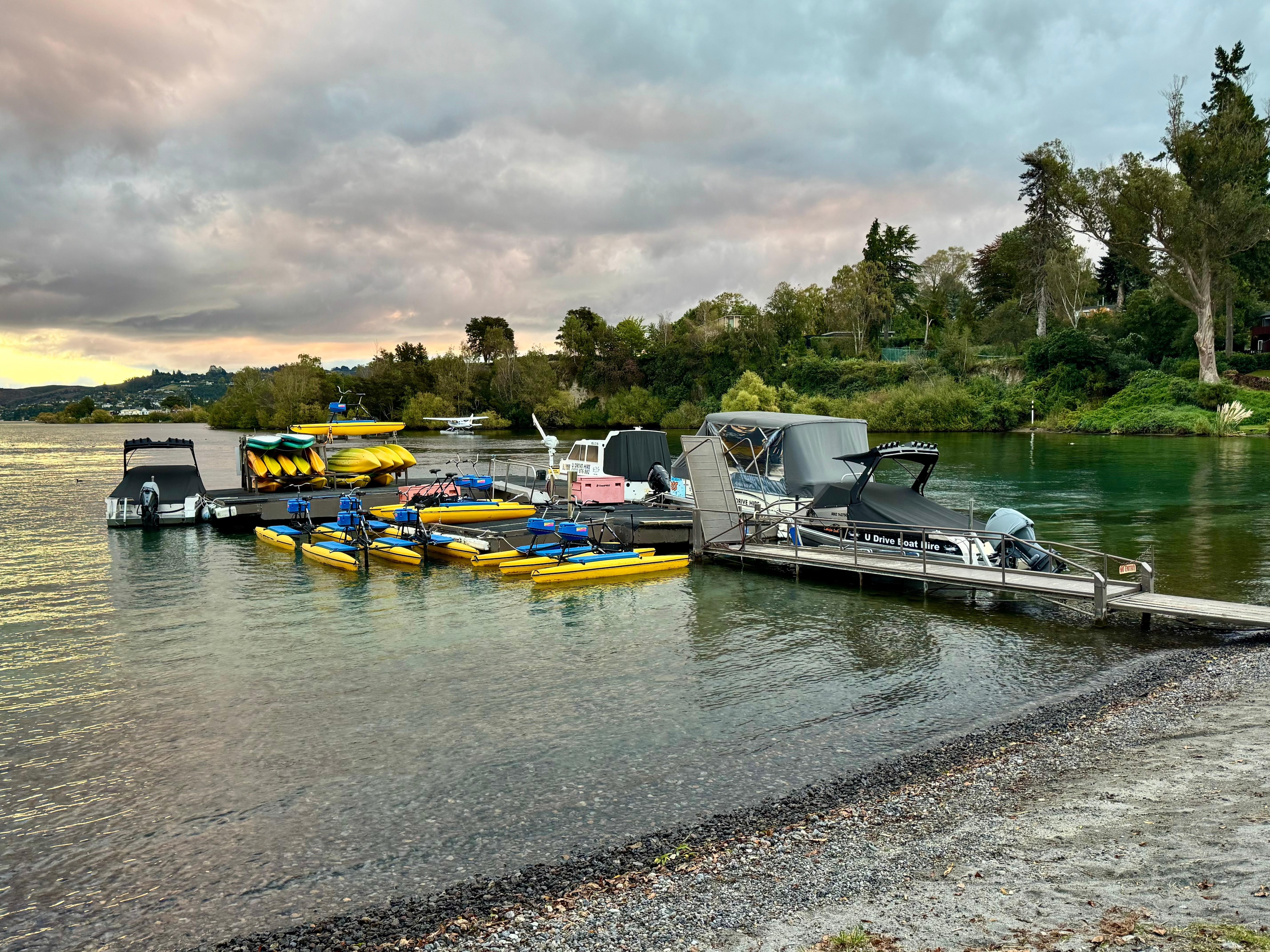 Float plane & kayaks