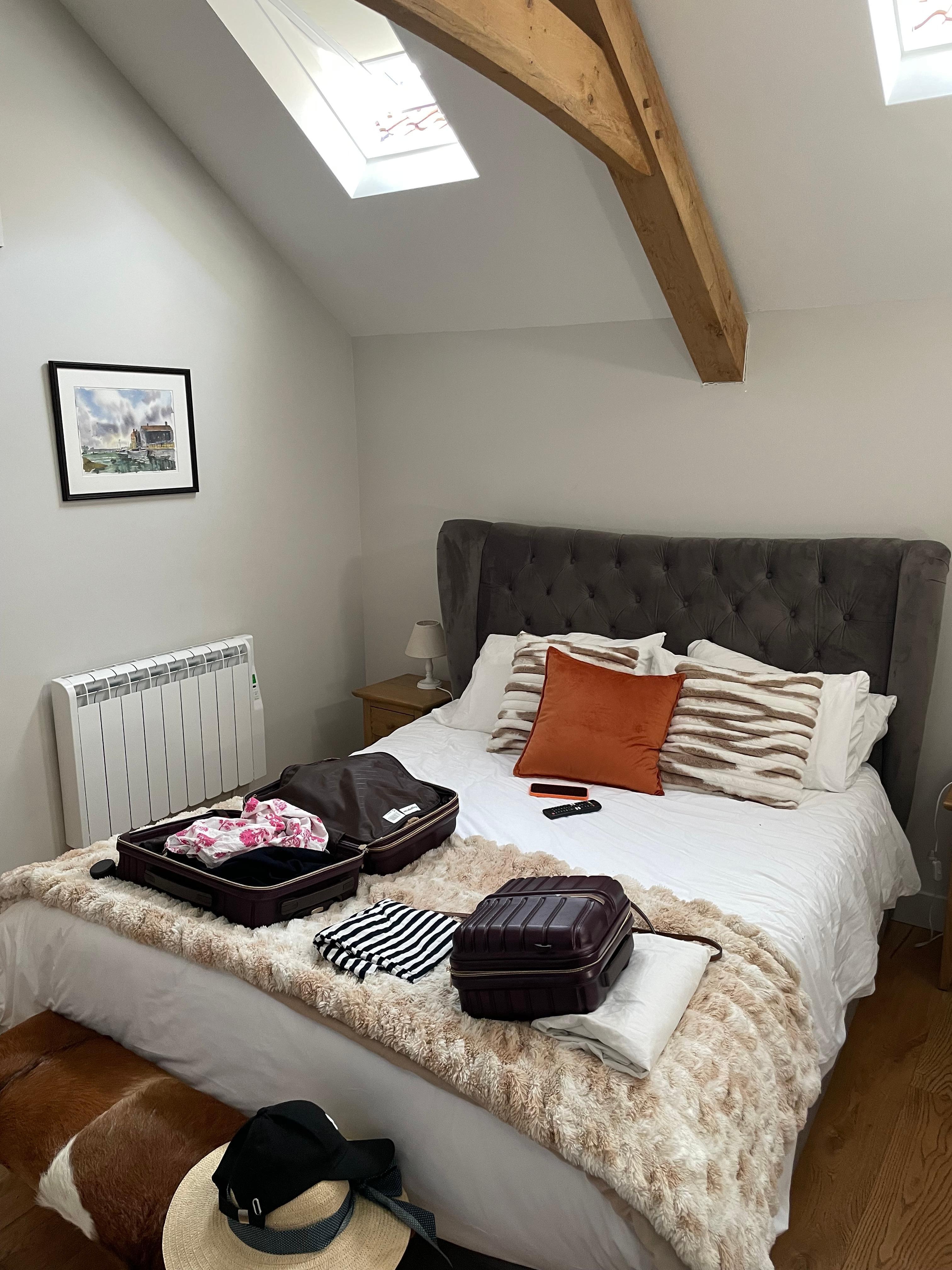 Lovely big comfortable bed 
