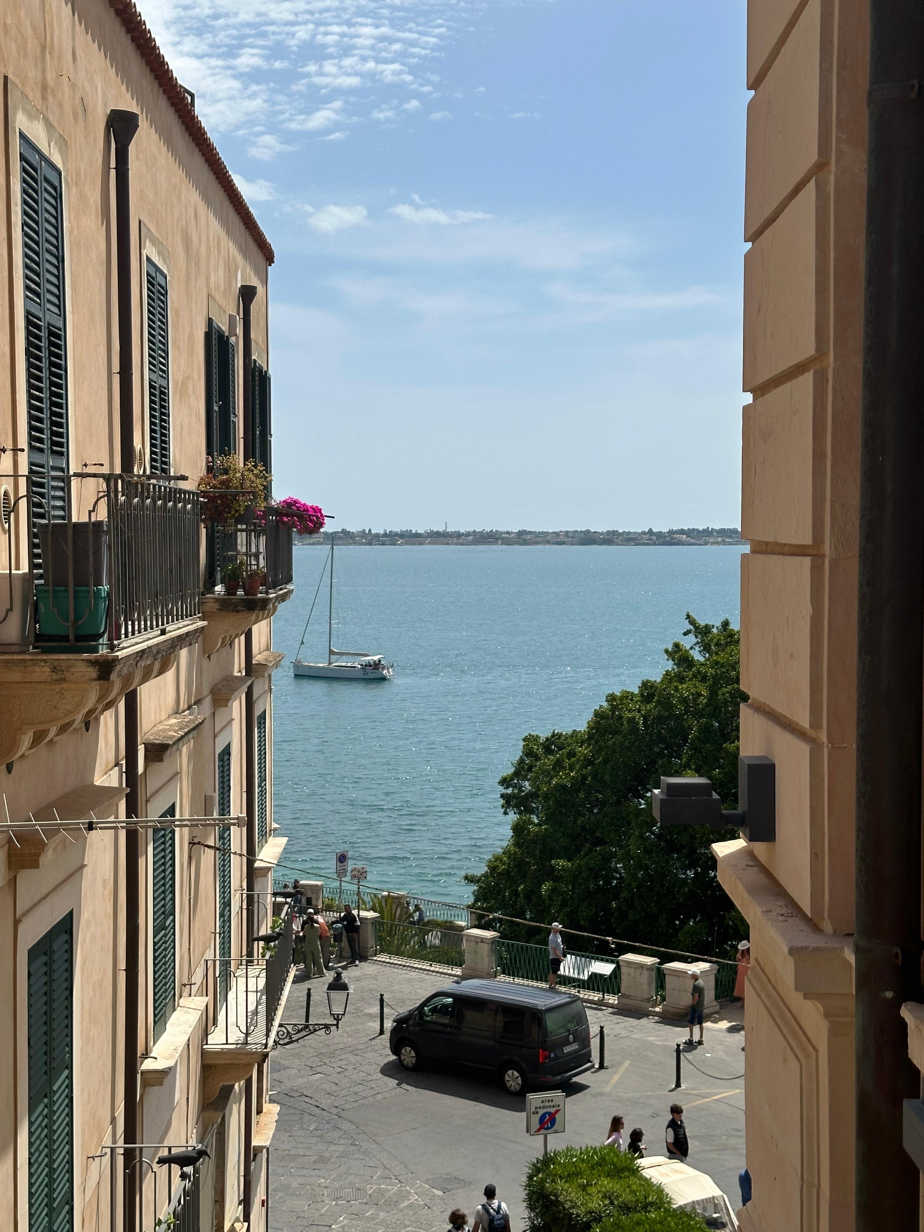 View from the room balcony 