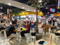 酒店1樓的自助早餐