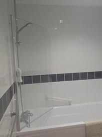 Bathroom was clean an spacious