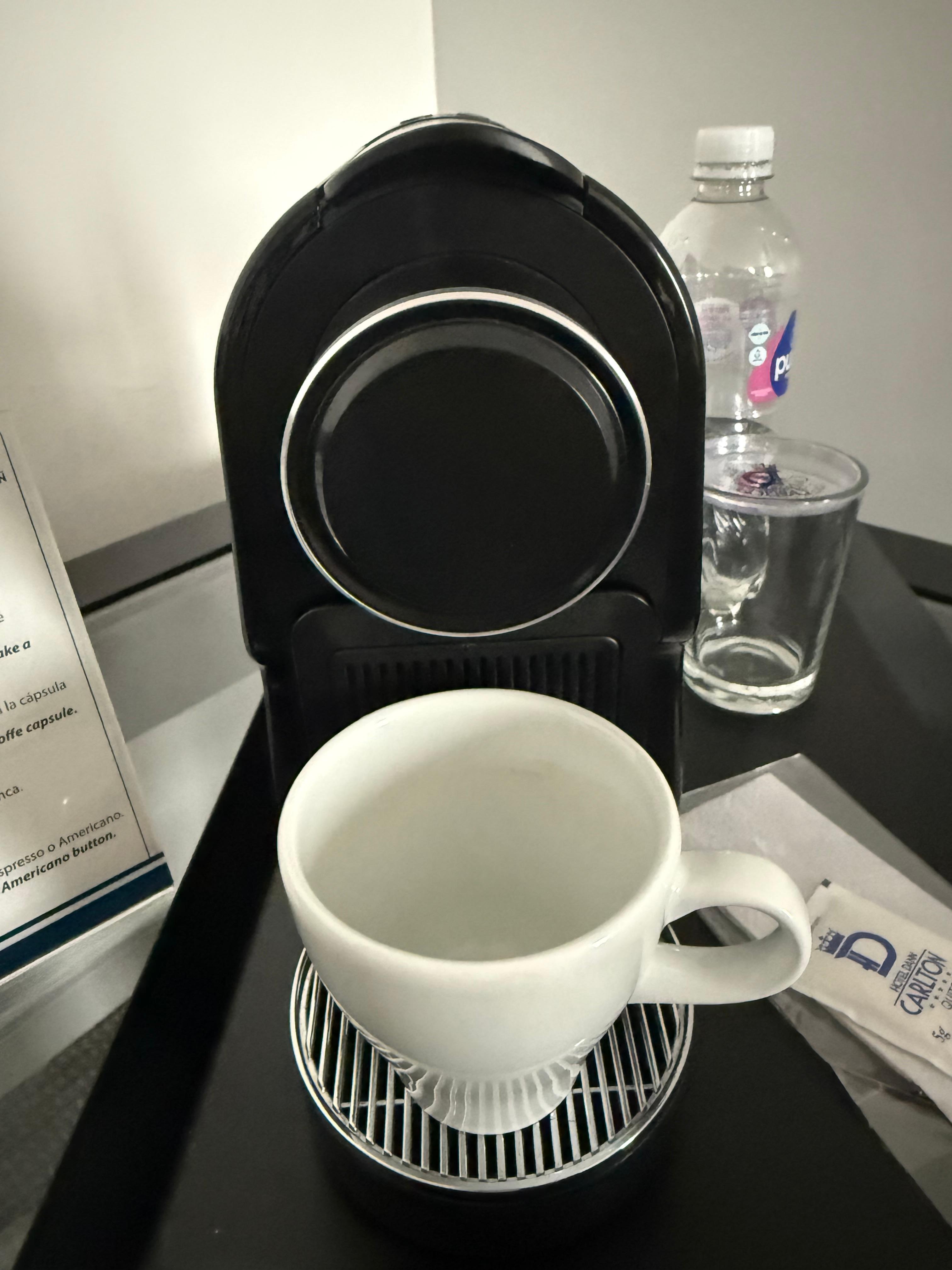 Coffe machine doesn’t match with the description flier 