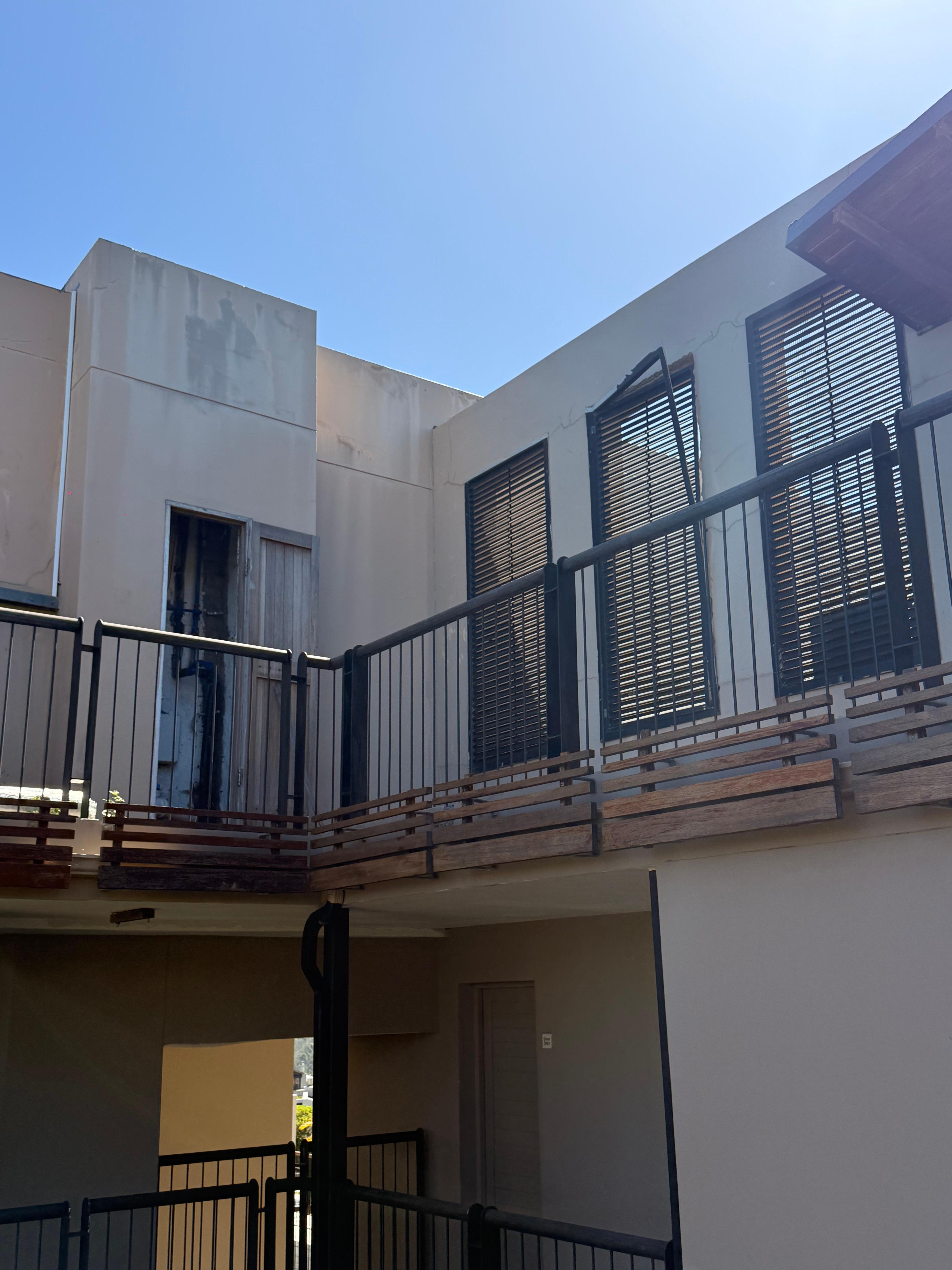 Building aged and weathered and fittings falling off