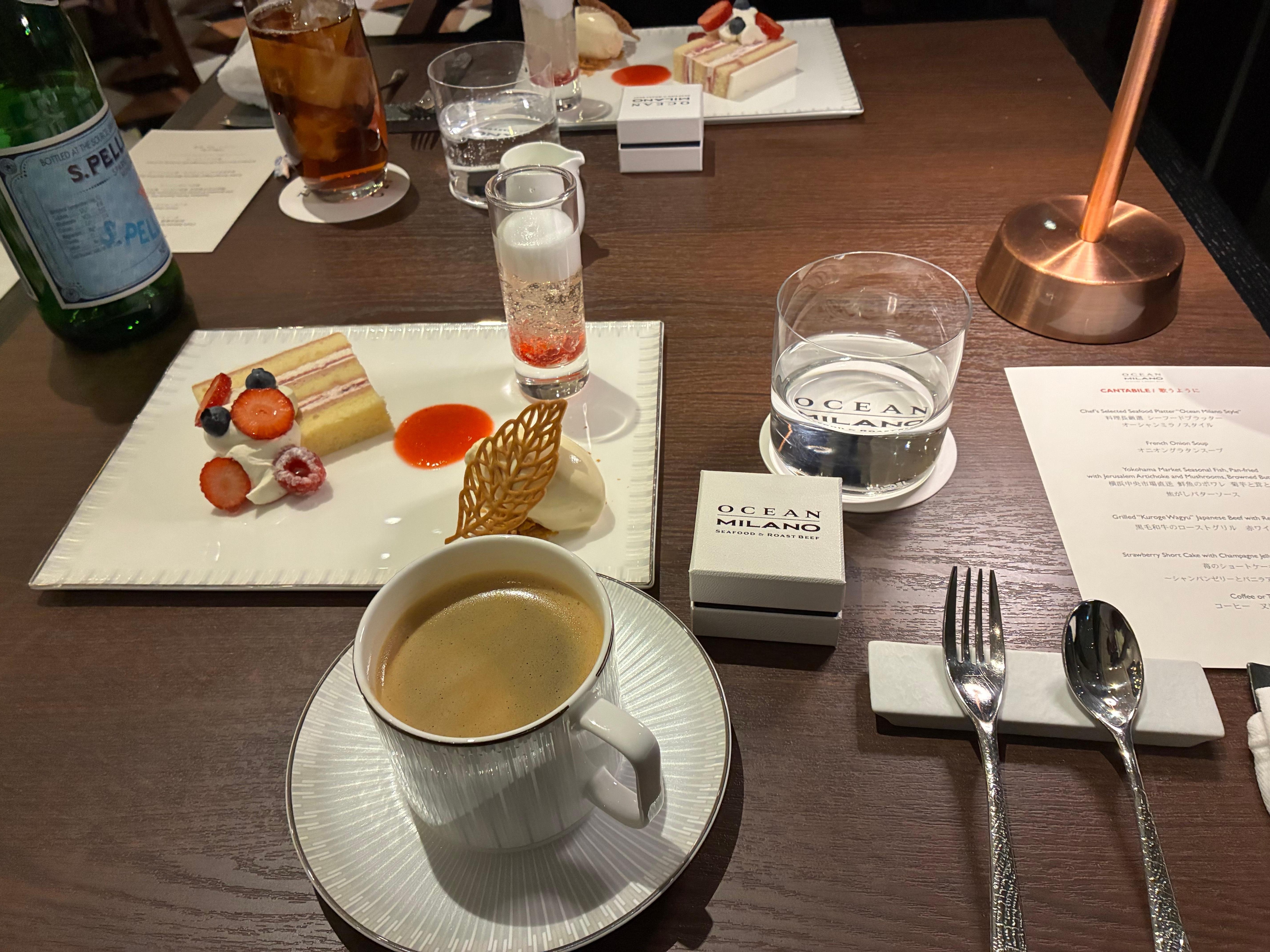 夕食のデザートです