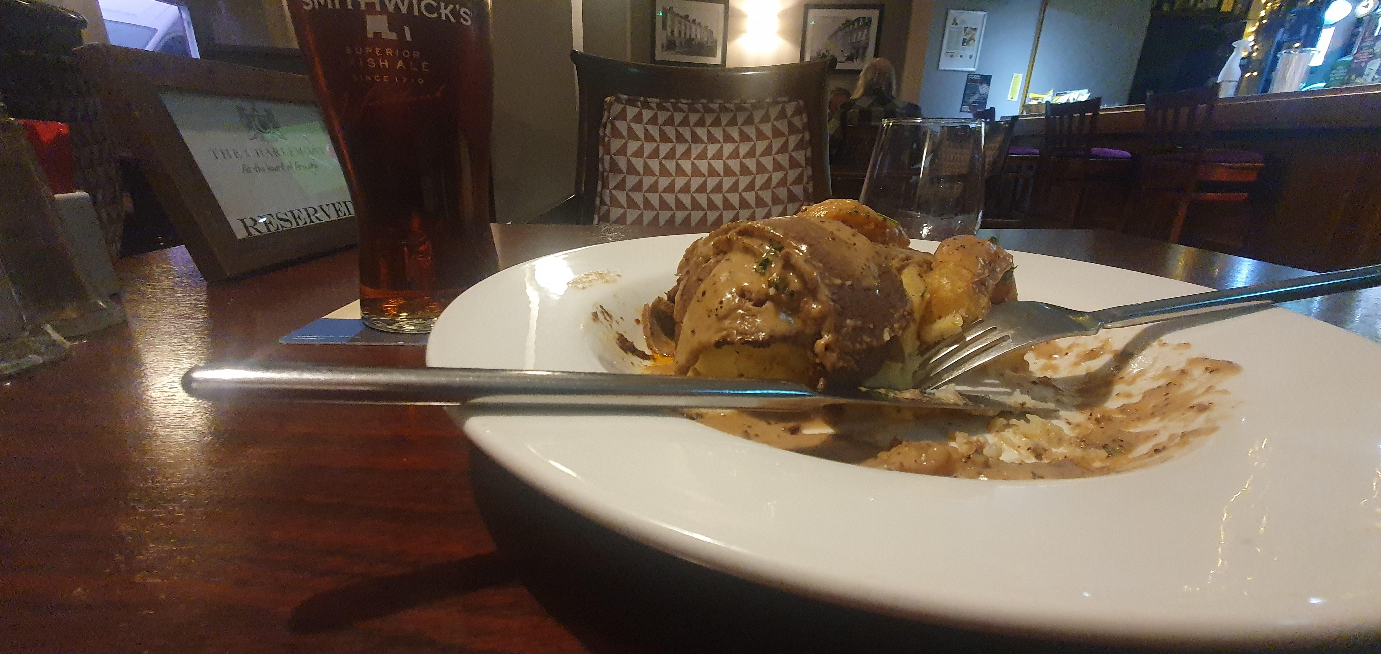 Middagen inför konserten 