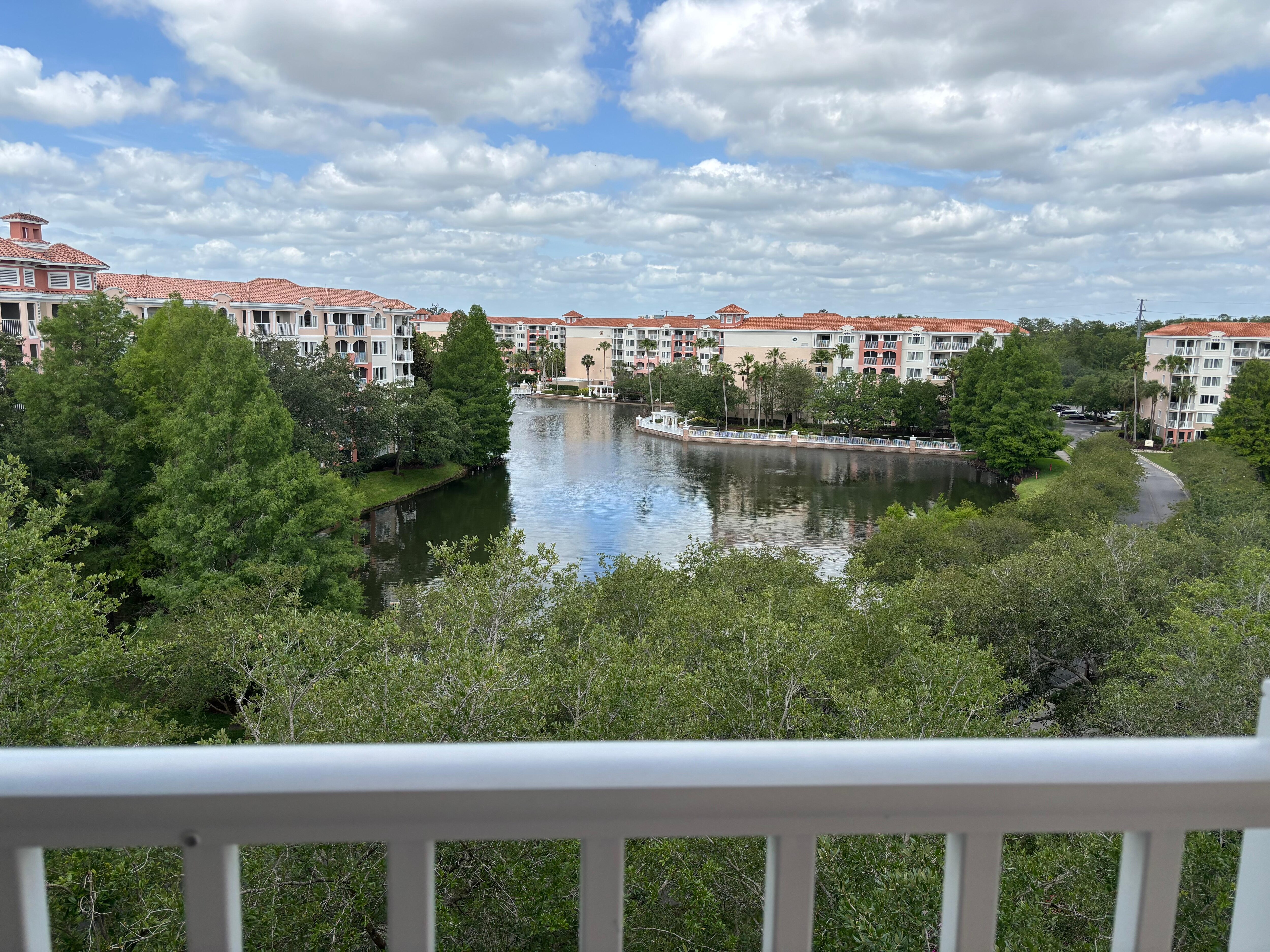 The view from our balcony in building 87. 