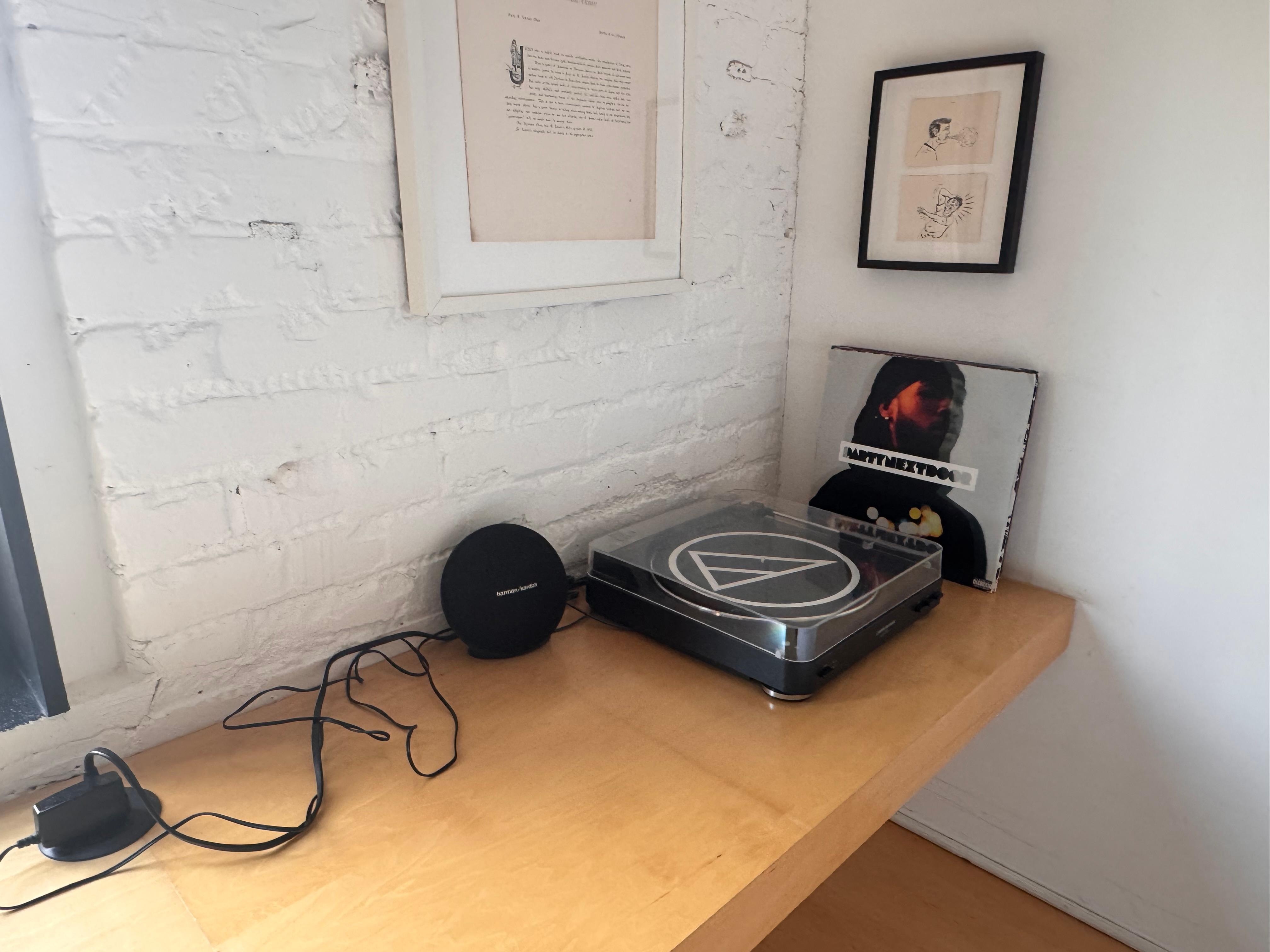 I actually used the turntable. What a nice way to relax after a long day.