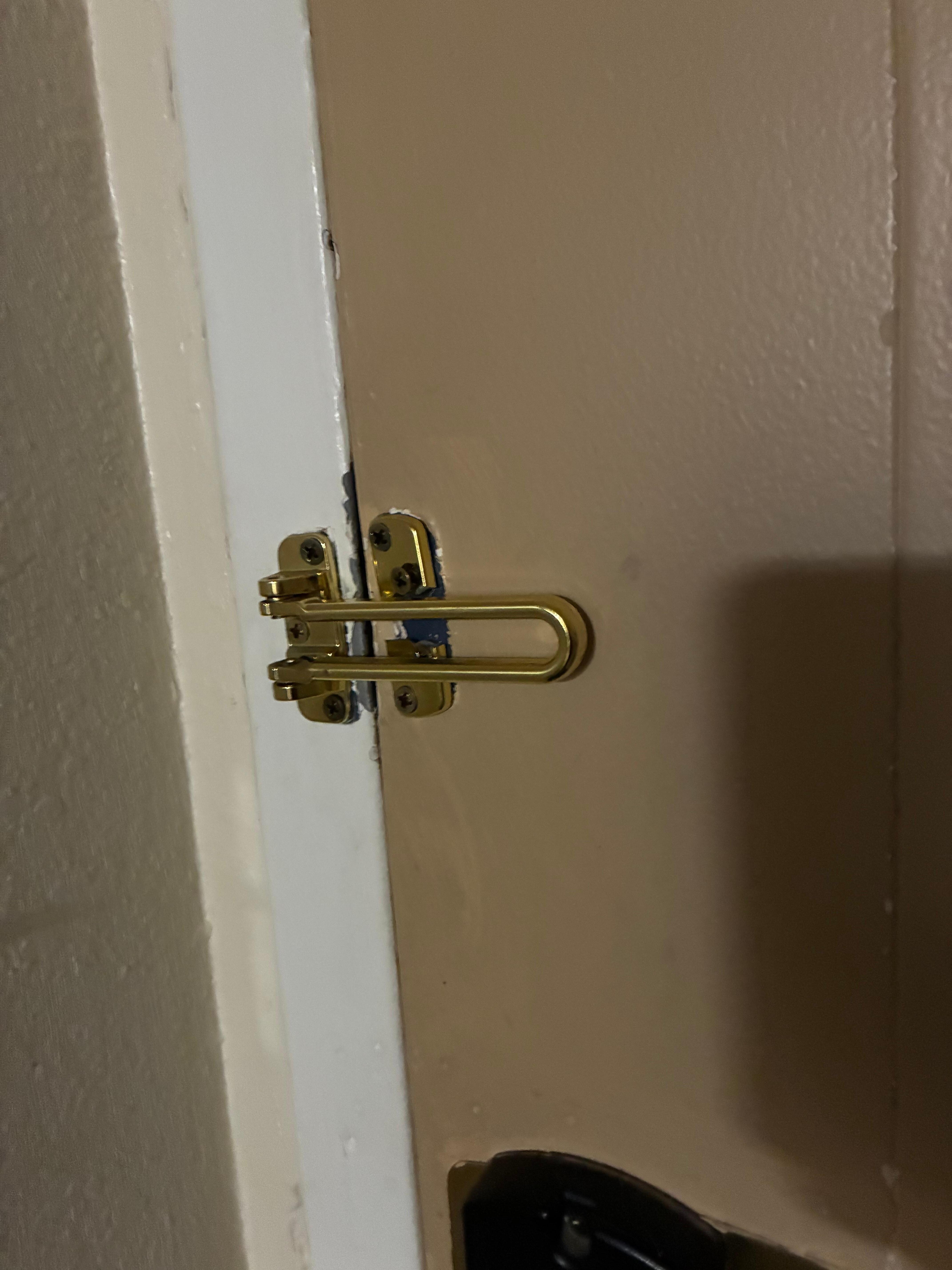 No lock on the door