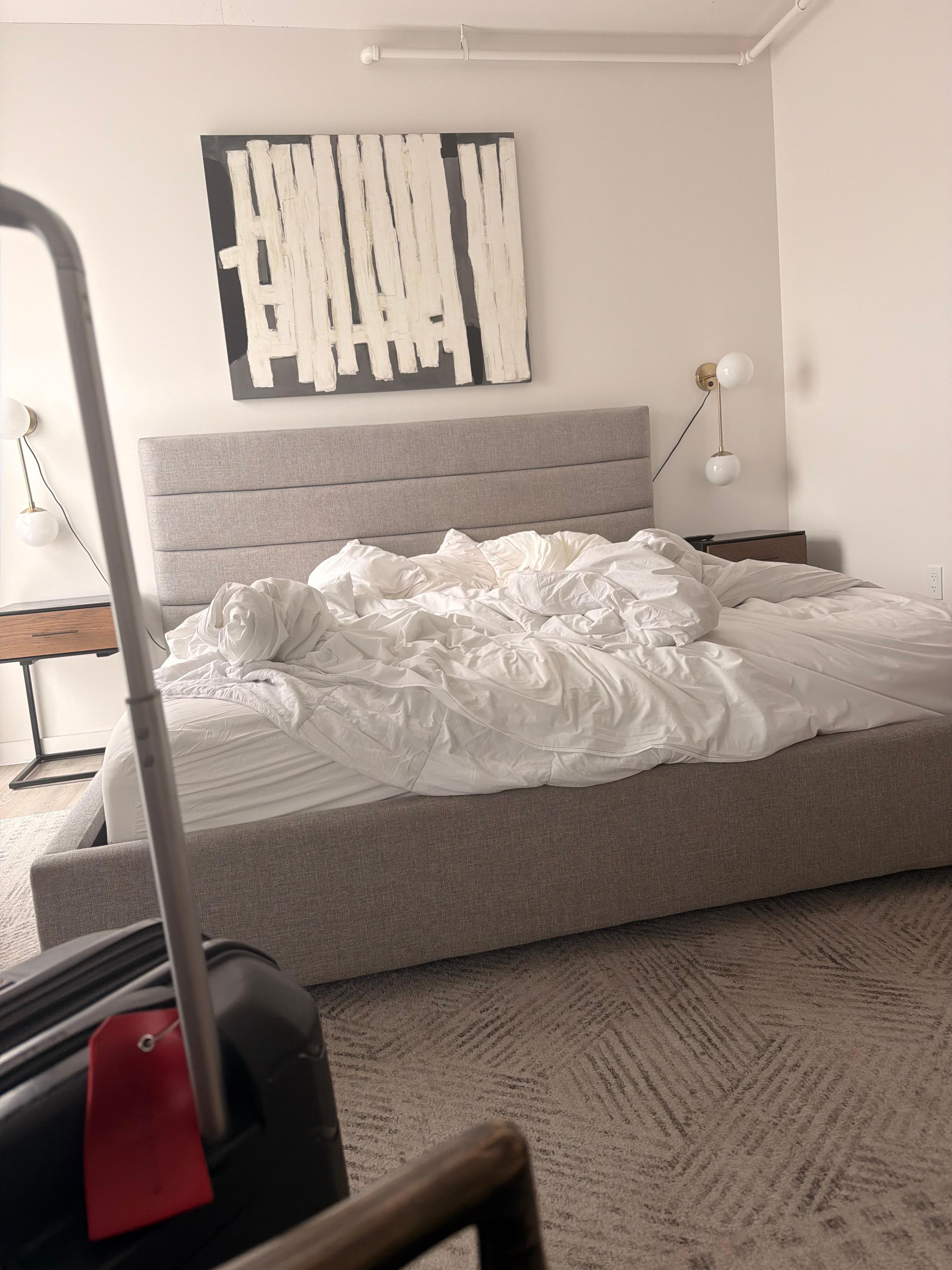 Bed when I checked in