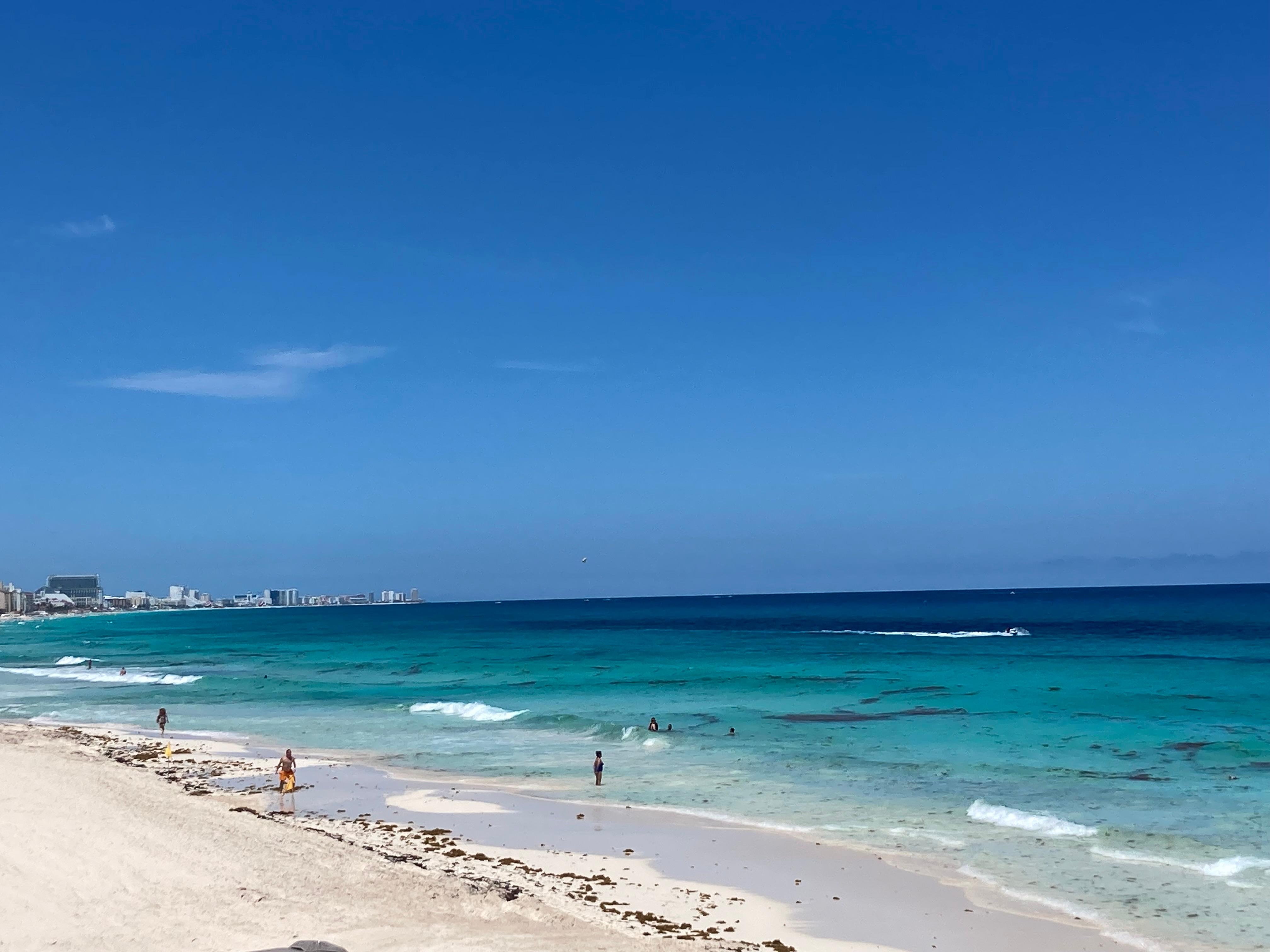 Also the beach out front