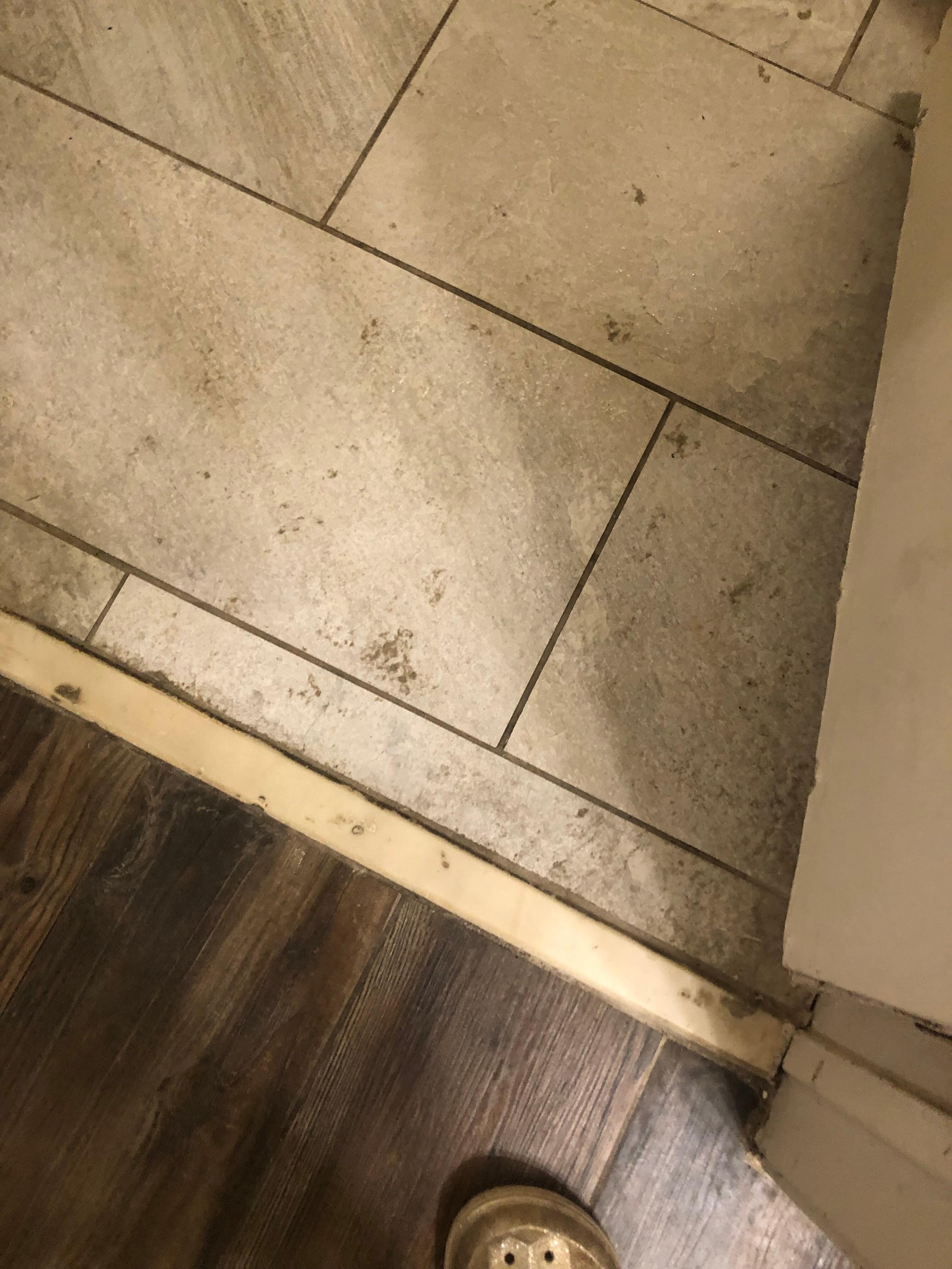 Floor is dirty