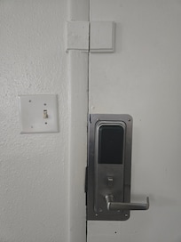 Door had very poor locking system. On lock all together, no deadbolt or separate chain lock...nothing. Very unsafe, and in a sketchy area, with several sketchy people obviously living on sight, I felt extremely unsafe.