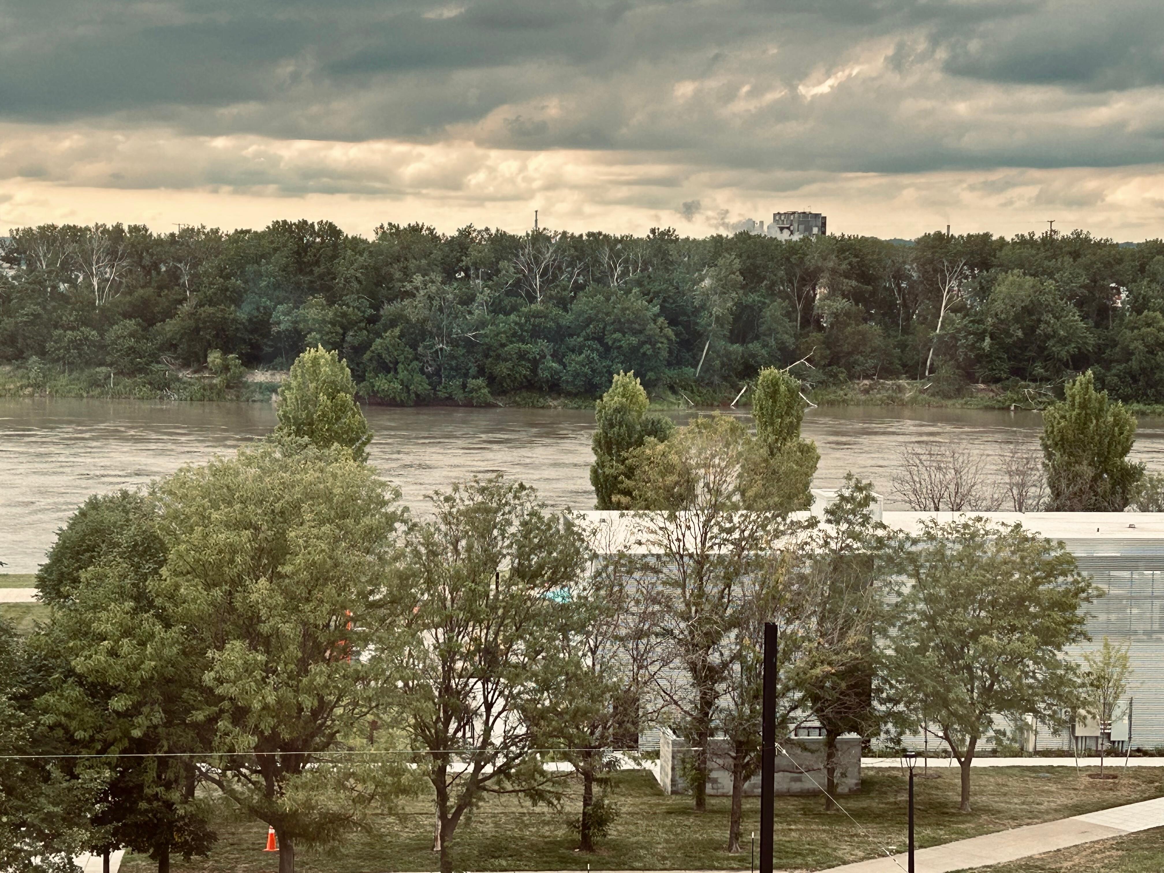 View of the Missouri River from my room.