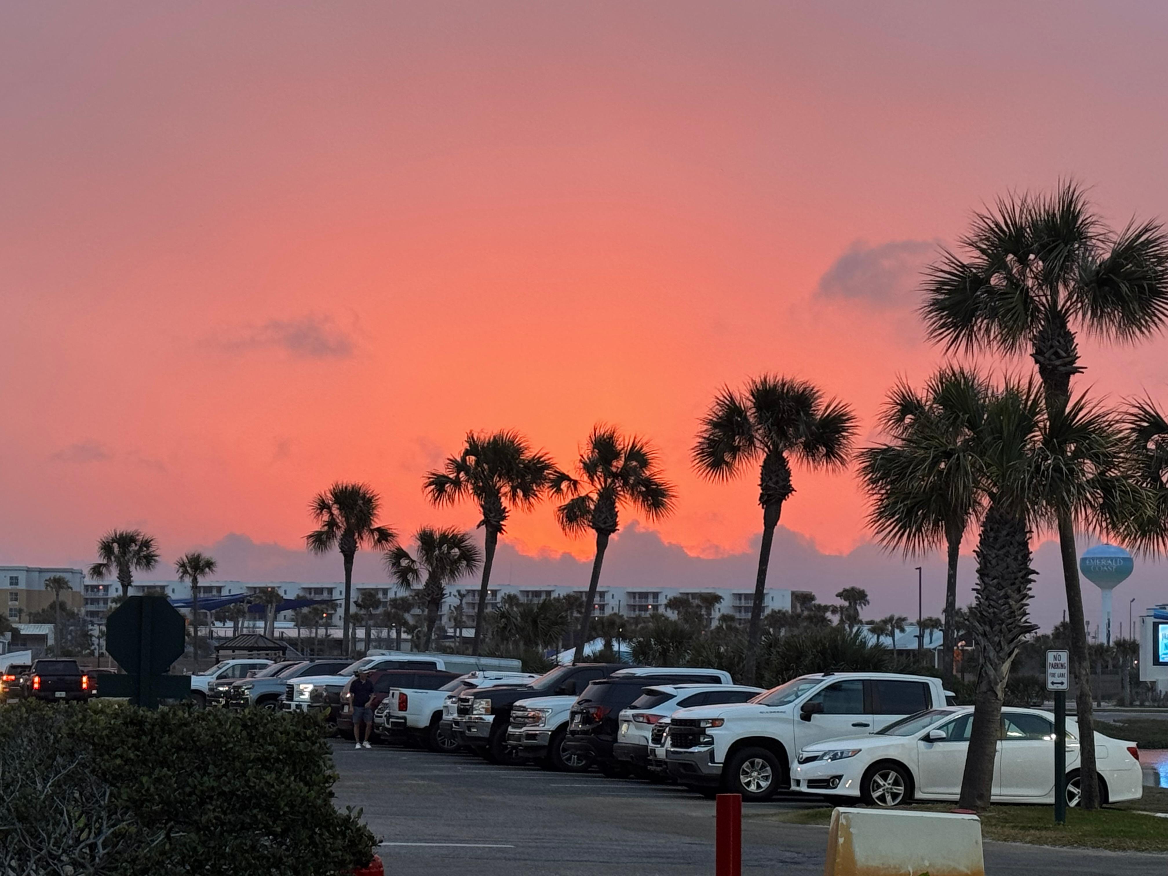 Sunset from balcony 