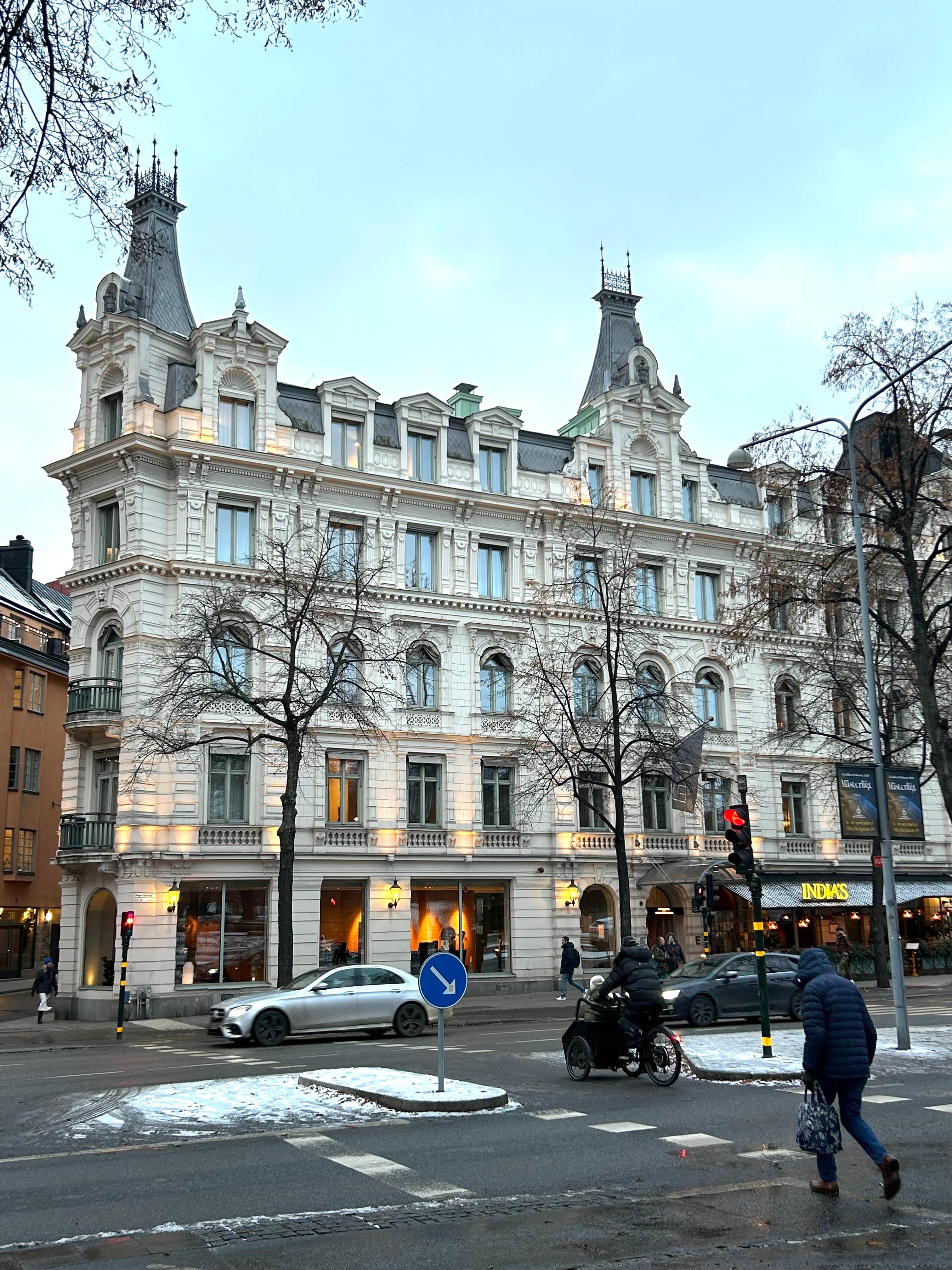 Hotellet ligger i en smuk bygning 