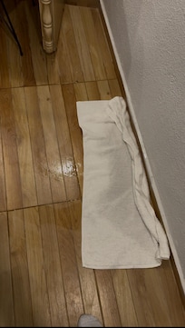 Rain water on the floor
