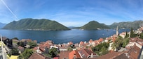 Panoramic view from terrace where breakfast is served.