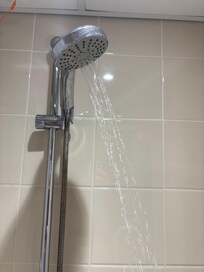 Poor pressure and water only coming out of middle third.