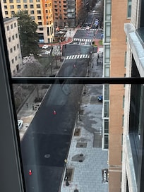 The Rock n Roll marathon was below us.