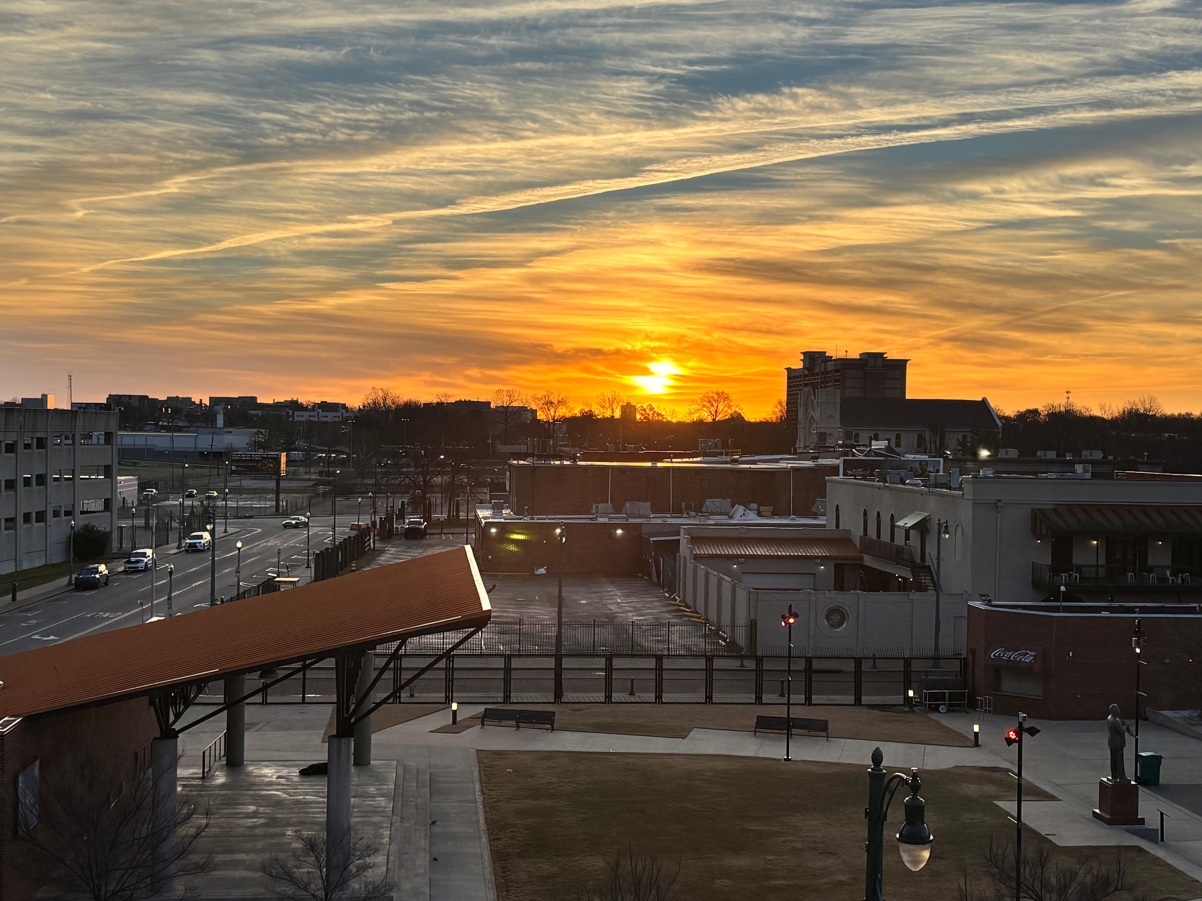 Picture from balcony of King Suite with Kitchenette. 