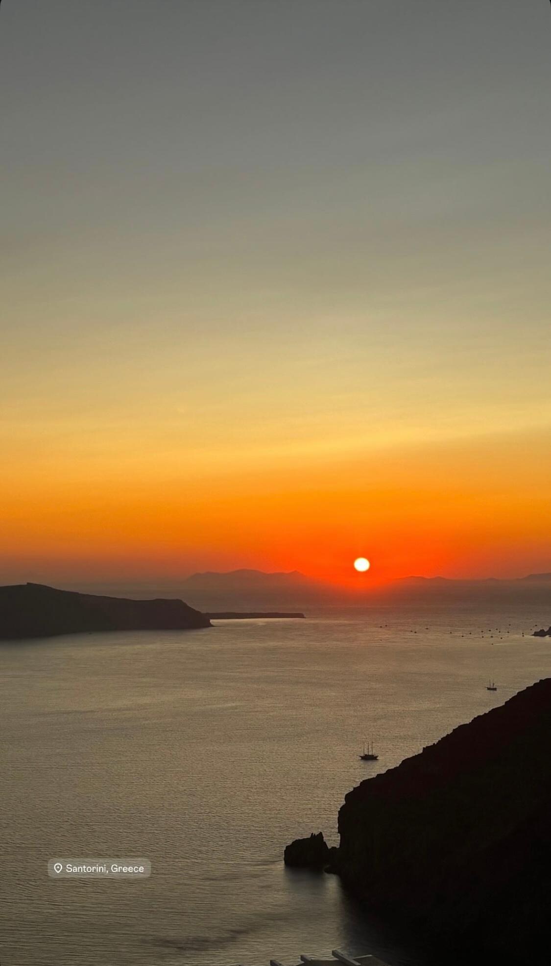 Por do Sol ao lado do Palace Santorini