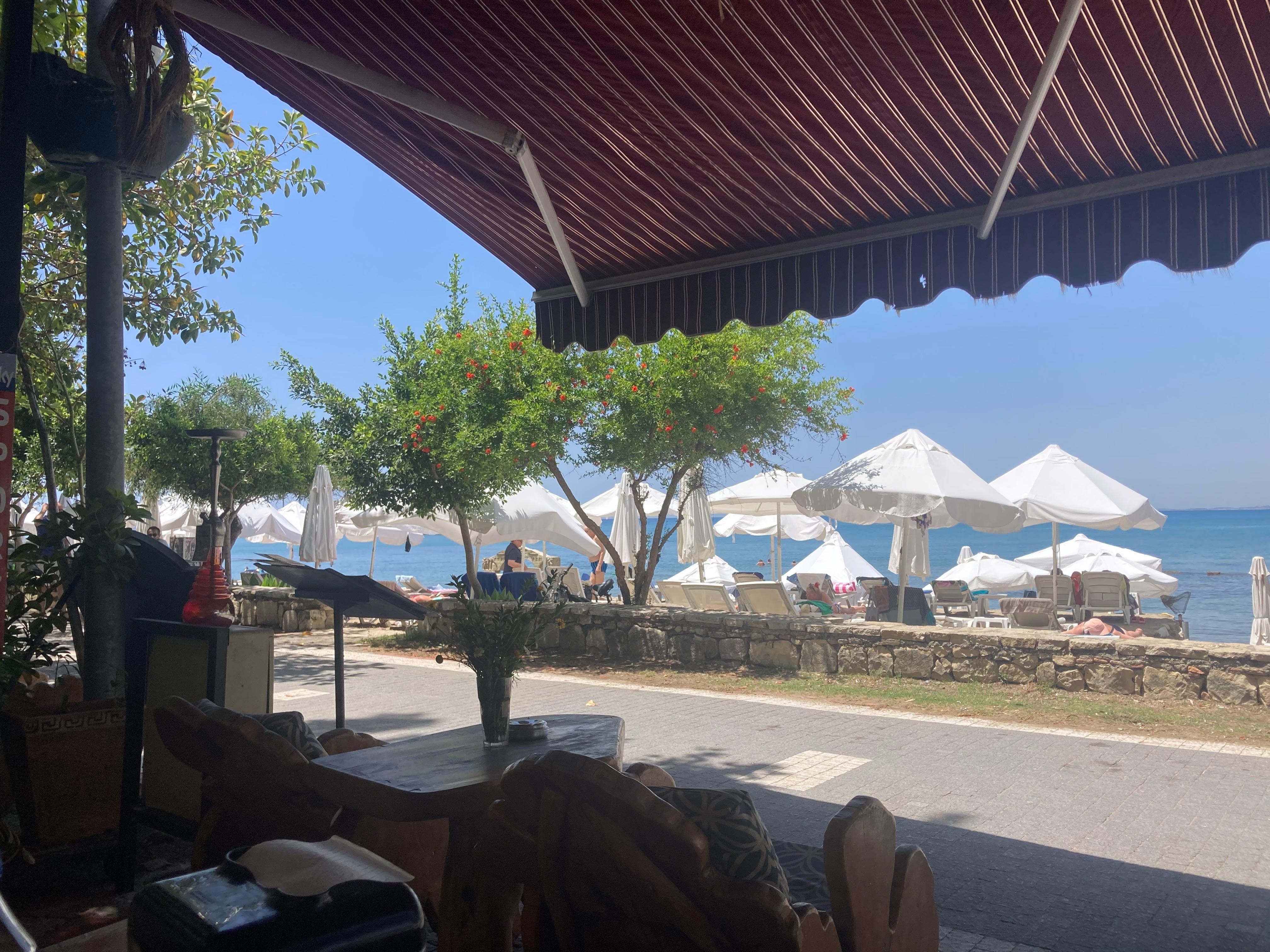 patio and beachside