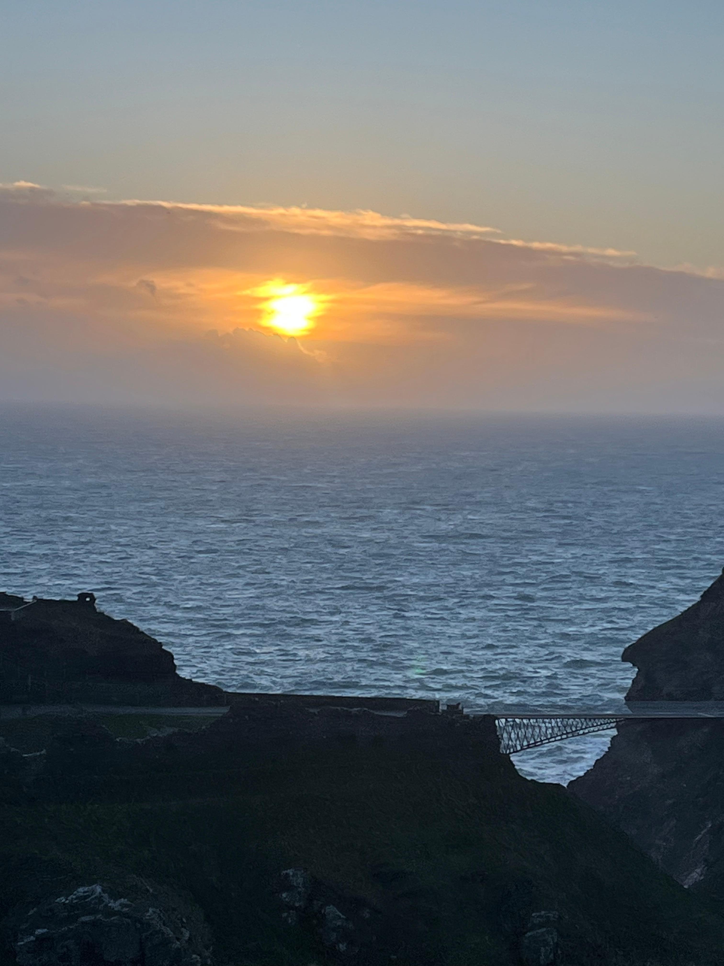 Surprise sunset view.